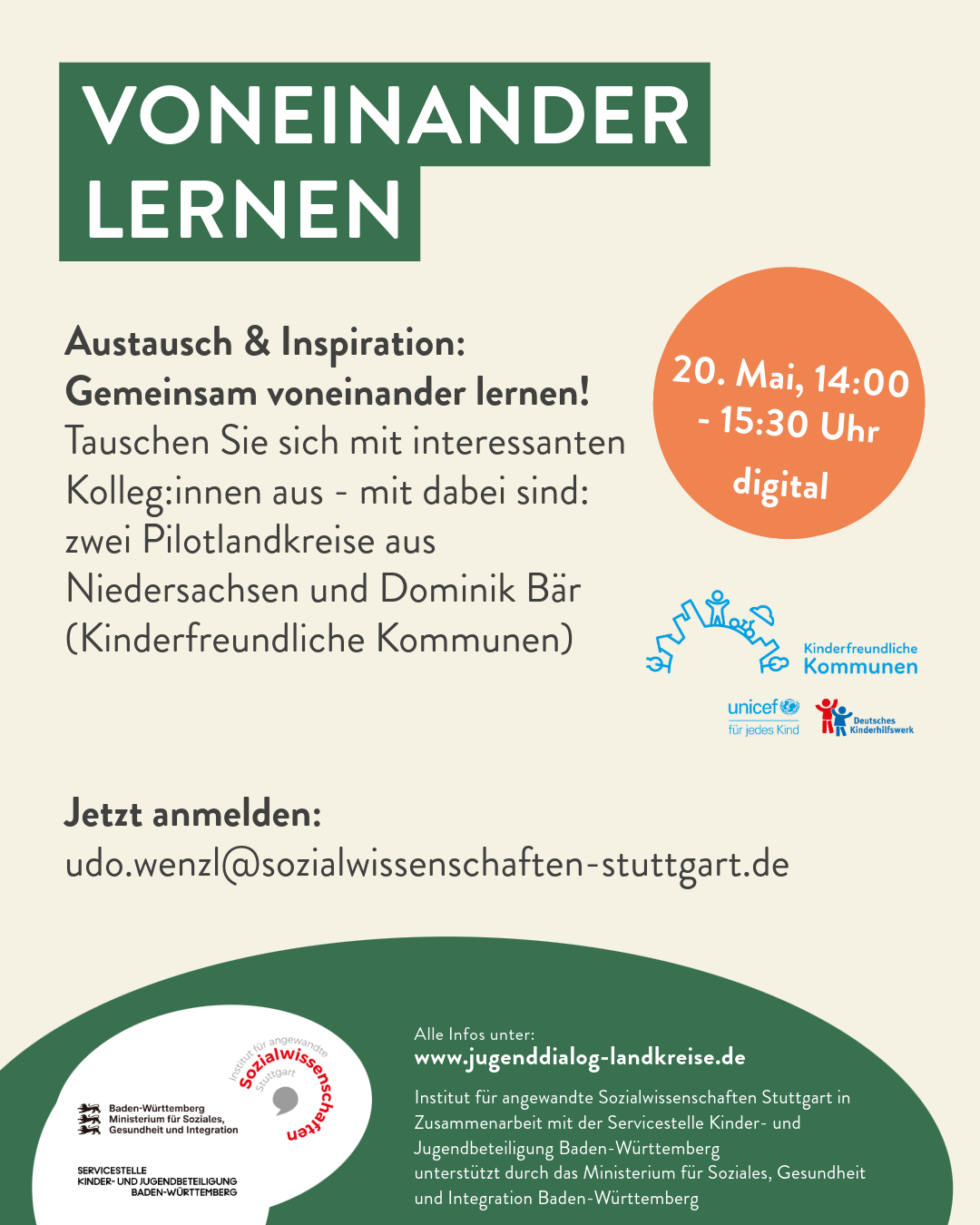 Voneinander Lernen - Jugenddialog auf Landkreisebene